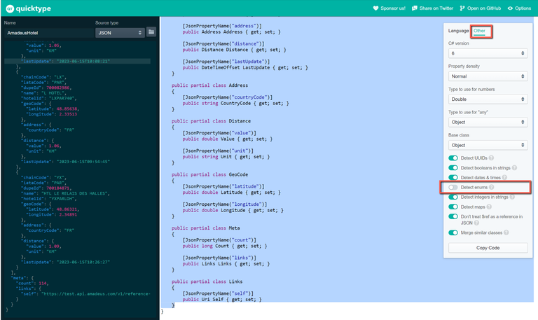 Read json file from disc - Aviation