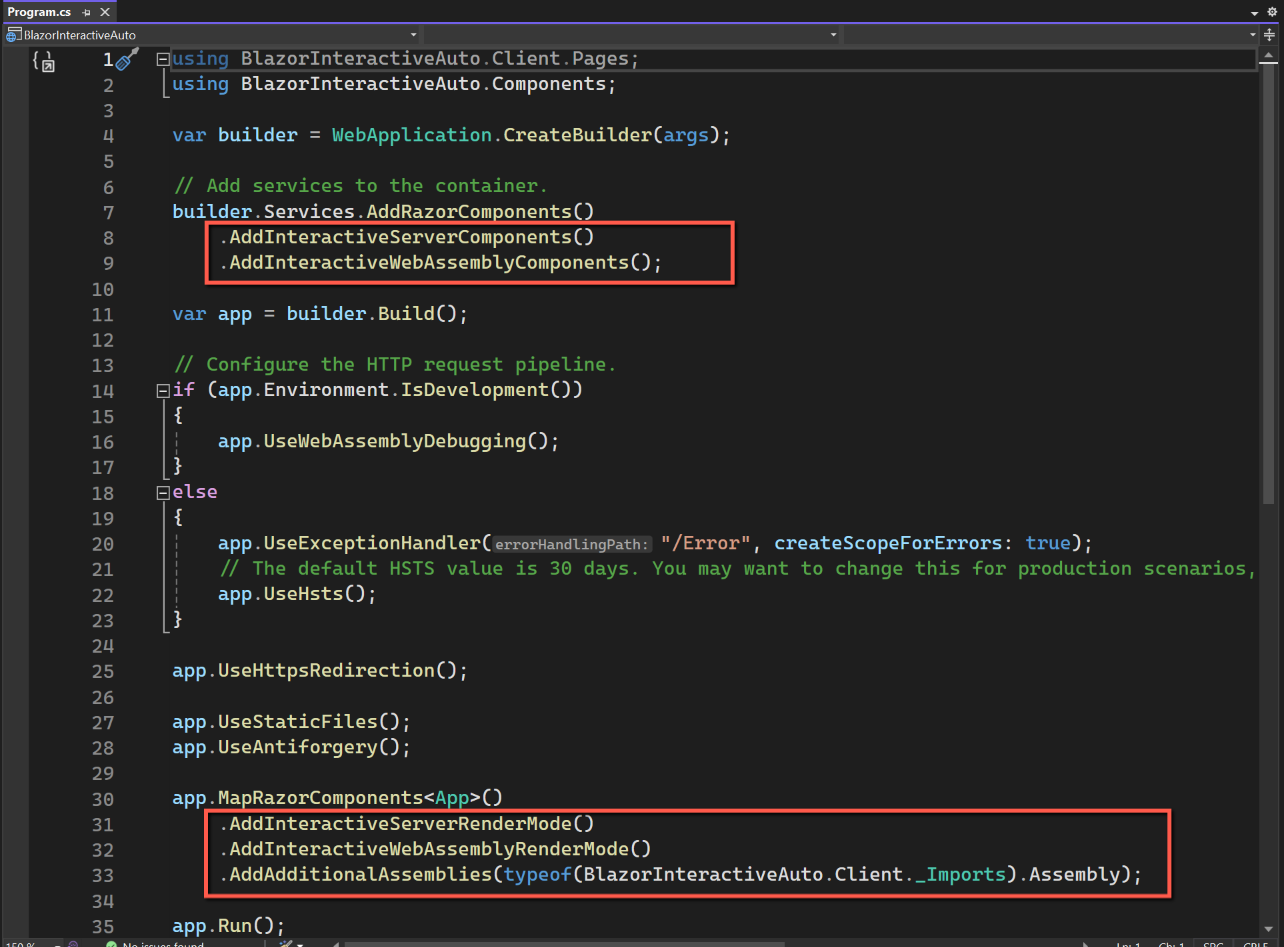 Blazor Render Modes - Aviation