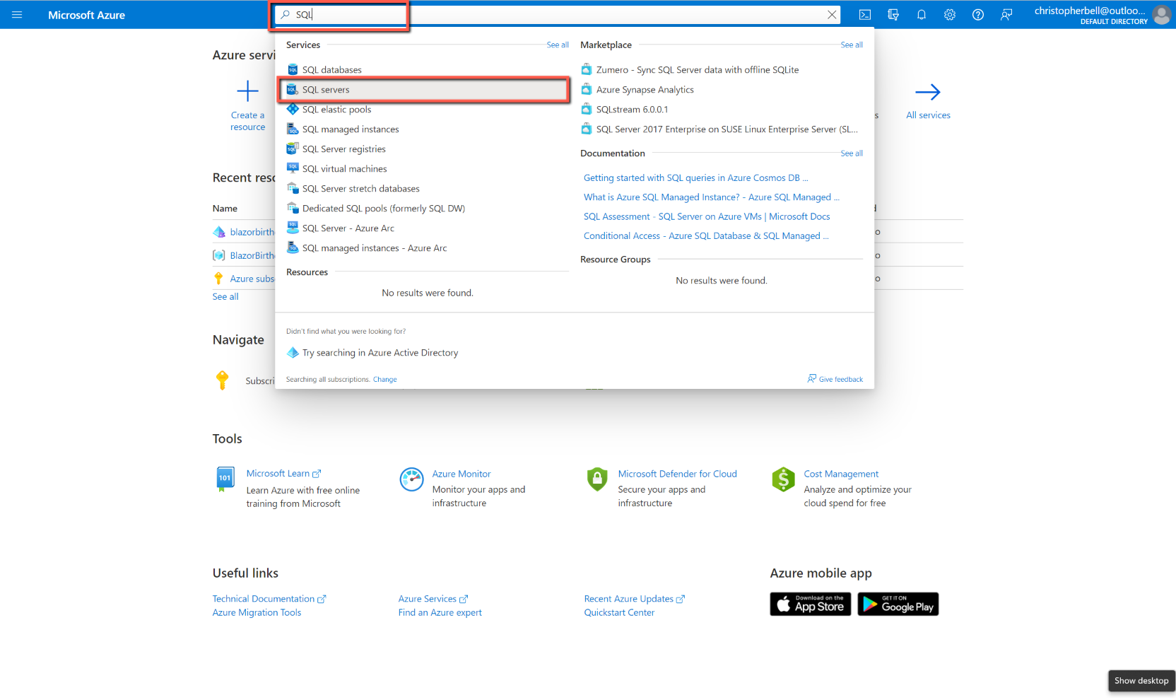 Deploying to Azure - Birthday Reminders