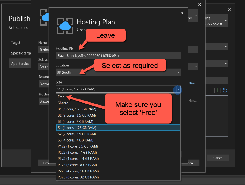 Deploying to Azure - Birthday Reminders
