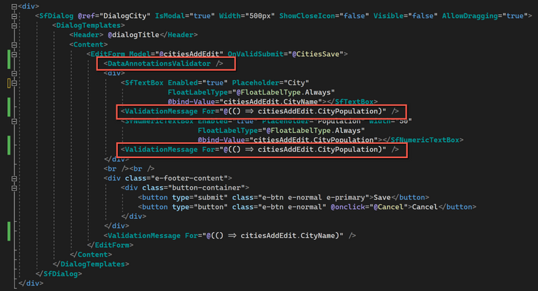 Data Validation - Blazor Web Assembly