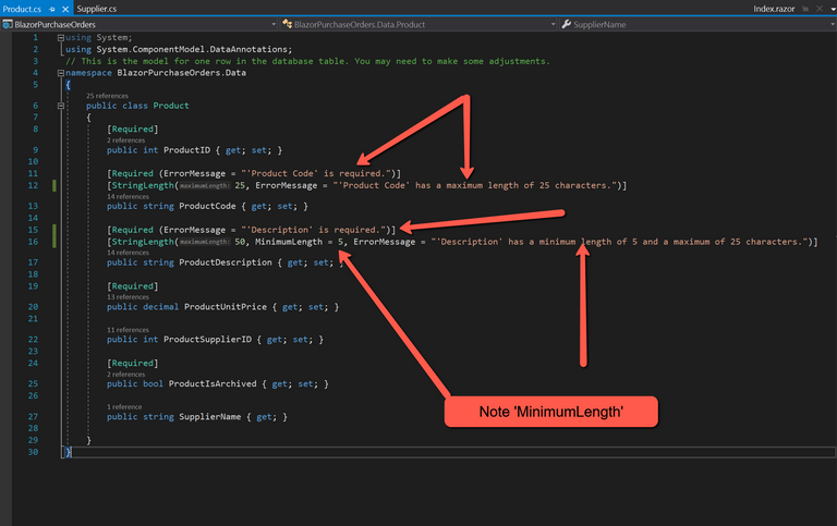 Data Validation - Purchase Orders