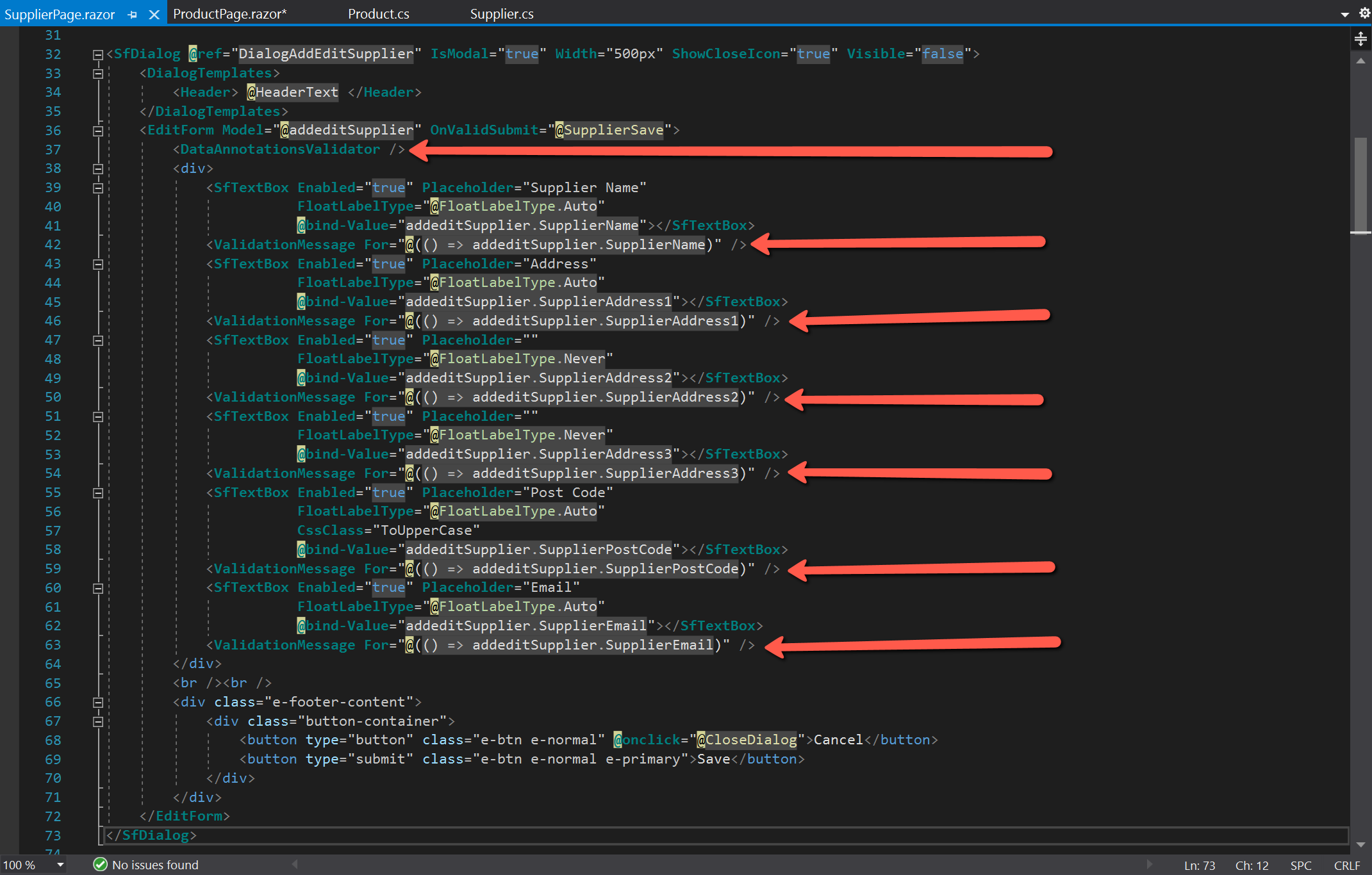 Data Validation - Purchase Orders