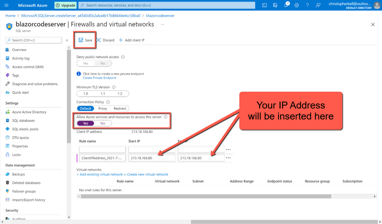 Deploying to Azure - Purchase Orders